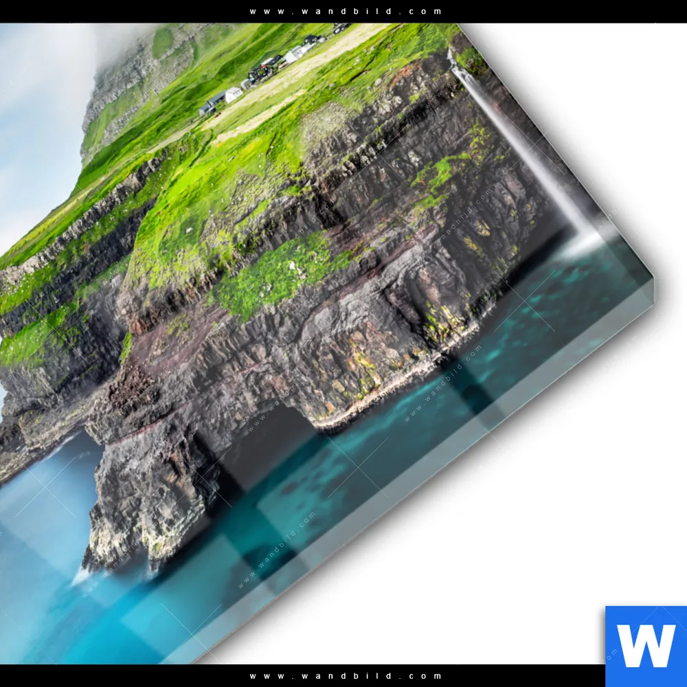 Acrylglasbild ♥️ Steilküste am Meer | Quadrat | wandbild.com