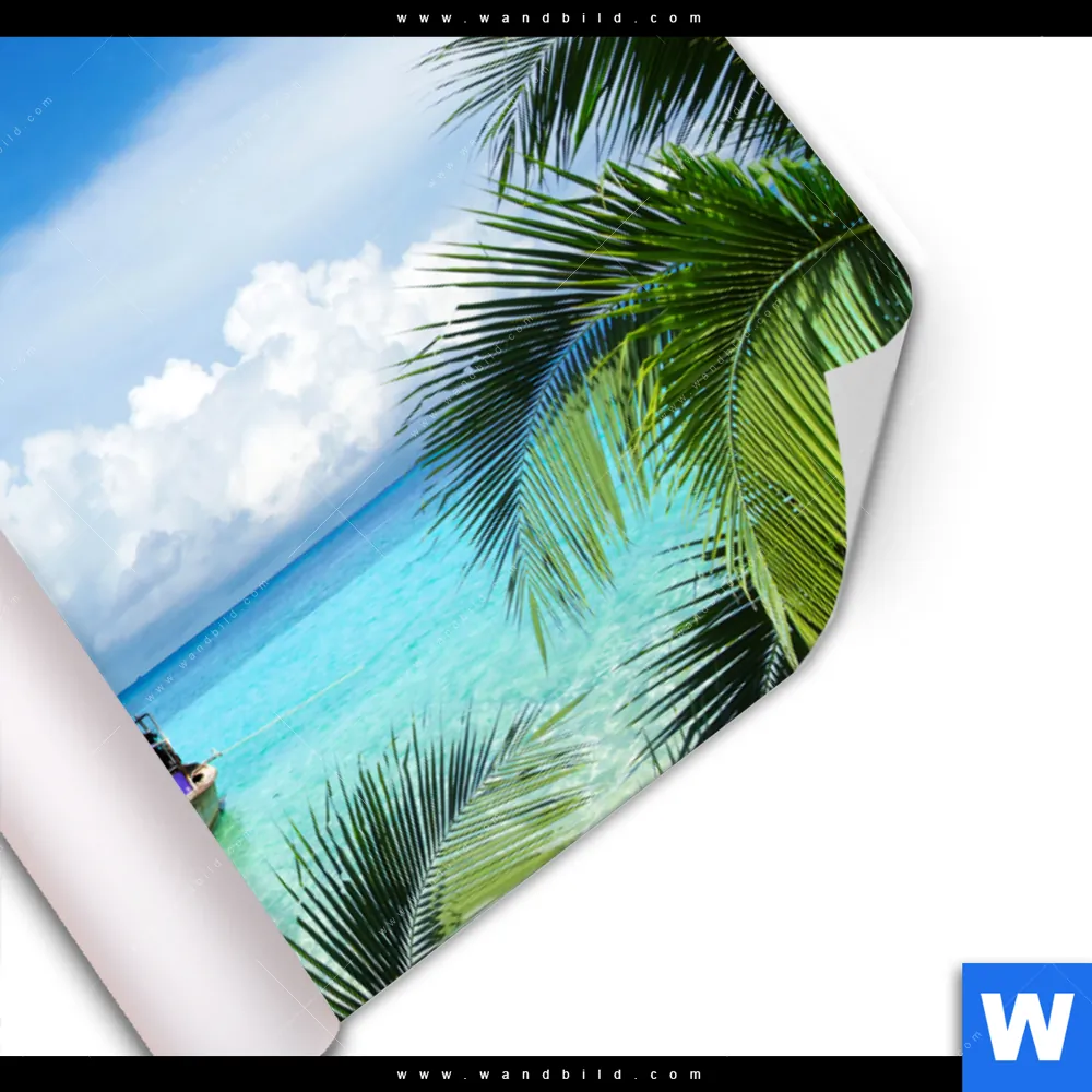 Poster ♥️ Boote im tropischen Meer | Querformat | wandbild.com