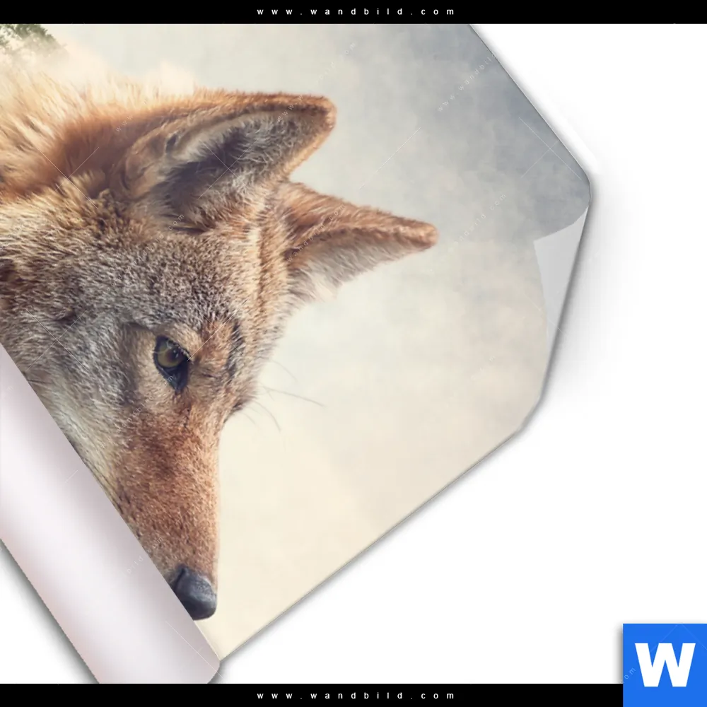 Poster ♥️ Fuchs & Wald | Hochformat | wandbild.com