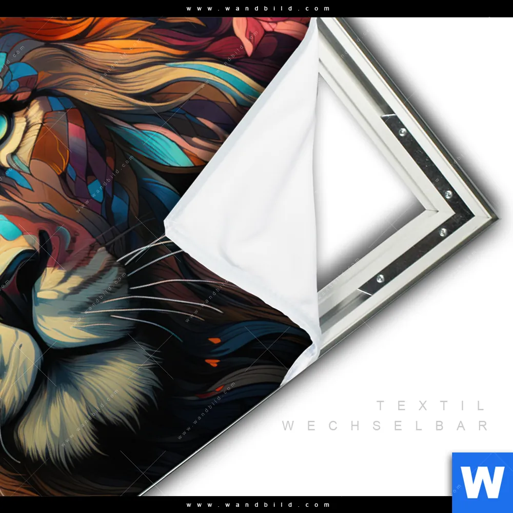 Spannbild ♥️ Pop Art Leo | Querformat | – wandbild.com